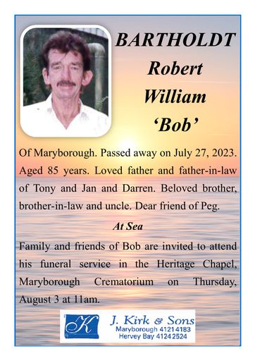 Funeral Notices and Memorials | Hervey Bay and Maryborough