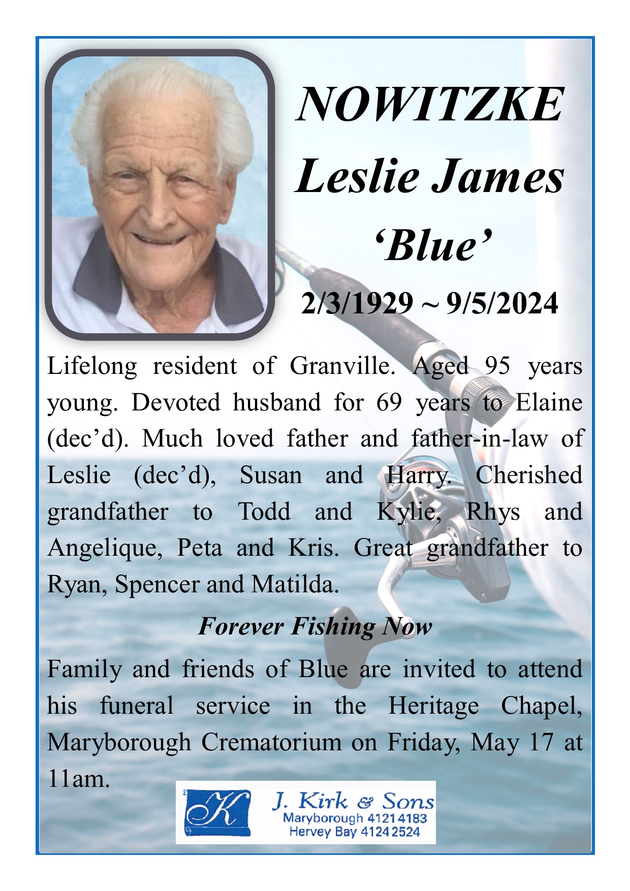 Funeral Notices and Memorials | Hervey Bay and Maryborough