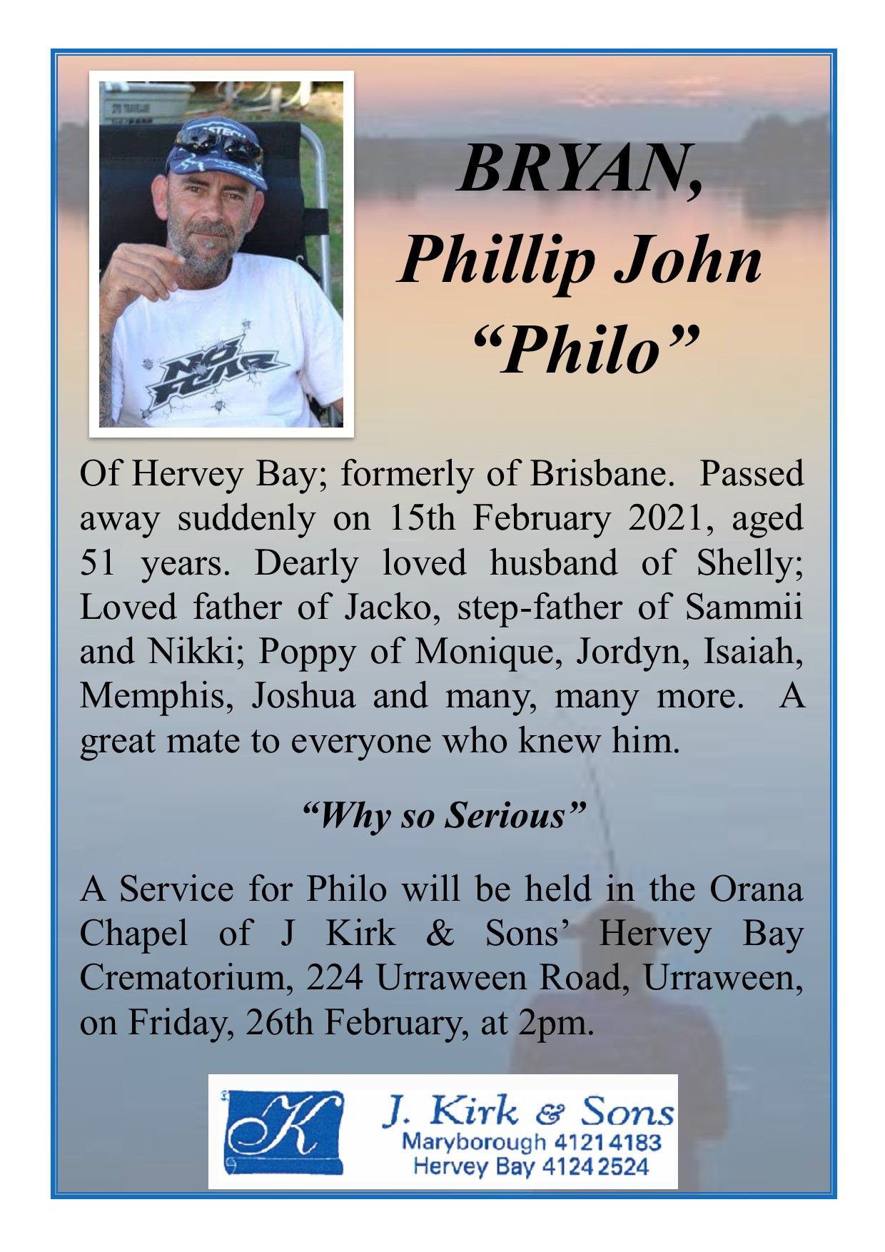 Funeral Notices and Memorials | Hervey Bay and Maryborough